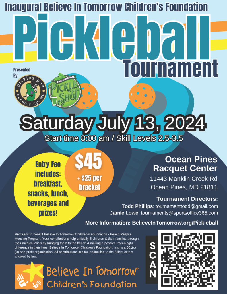 Pickleball Tournament 2024 | Believe In Tomorrow Children's Foundation
