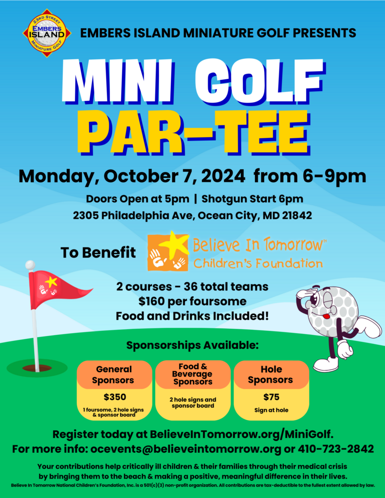 Mini Golf Par-Tee | Believe In Tomorrow Children's Foundation